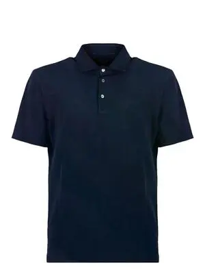 Fedeli Buttoned Polo Shirt - Blue