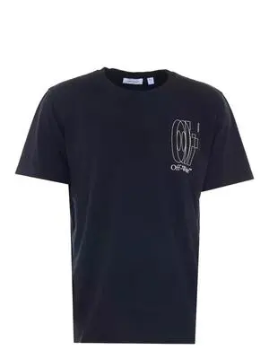 Off-White Double Arrow Logo-print T-shirt - Black