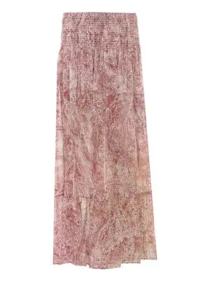 ANIYE BY Paisley-print Flounced Skirt - Red