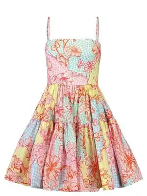 MARY KATRANTZOU Margot Floral-print Mini Dress - Multicolour
