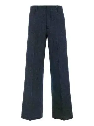 Max Mara Pressed-crease Wide-leg Jeans - Blue