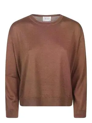 BEYOU Fine-knit Jumper - Brown