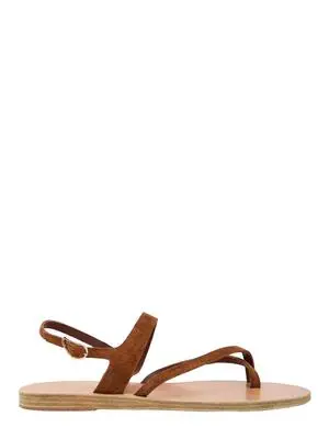 ANCIENT GREEK SANDALS Theano Suede Sandals - Brown