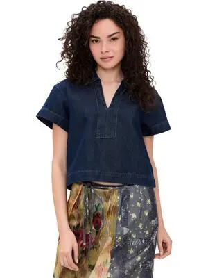 Joe's Jeans The Lillian Denim Popover Shirt - Honor