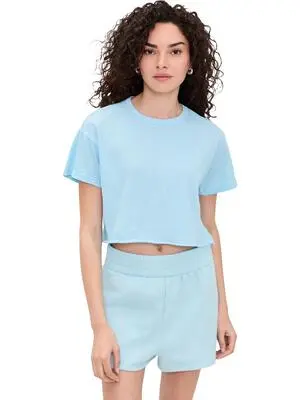 Year Of Ours Cropped Tee - Sky