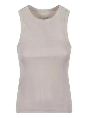 Majestic Filatures Fine-ribbed Racer Back Tank Top - Neutrals
