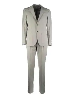 Corneliani Single-breasted Patch-pocket Suit Grey