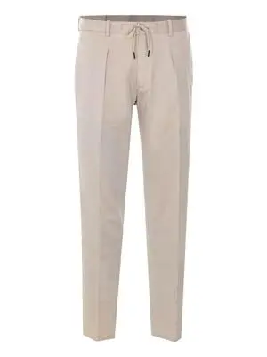 CIRCOLO 1901 Drawstring Straight-leg Trousers - Neutrals