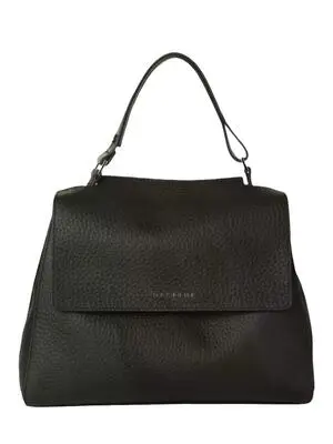 Orciani Sveva Leather Shoulder Bag - Black