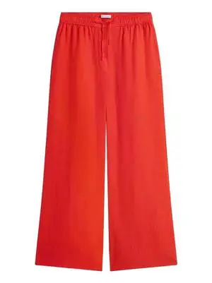 Tommy Hilfiger Drawstring Wide-leg Trousers - Red