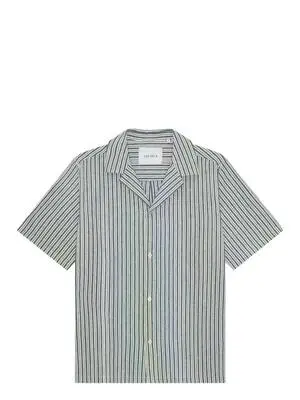 LES DEUX Striped Shirt - Blue