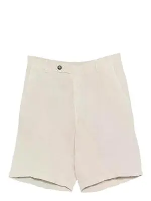 MC2 SAINT BARTH Linen Bermuda Shorts - Neutrals