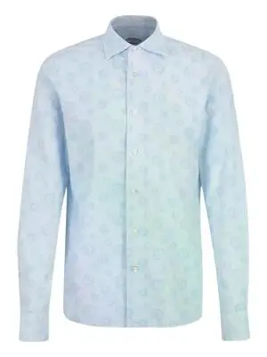 VINCENZO DI RUGGIERO Floral-print Shirt - Blue