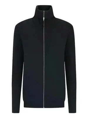 JIL SANDER Zip-up Cardigan - Black