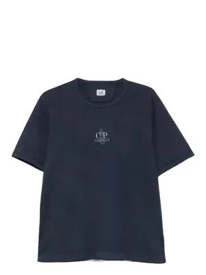 C.P. COMPANY Logo Detail T-shirt Blue