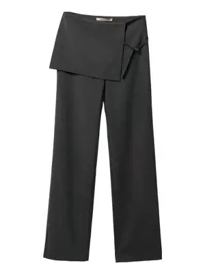 Paloma Wool Archive Wrap-panel Straight-leg Trousers - Grey
