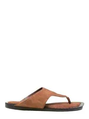 Ash Stud-embellished Thong Sandals - Brown