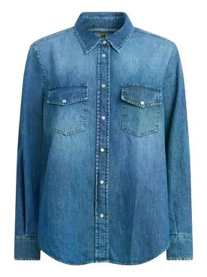 PT TORINO Washed Denim Shirt - Blue