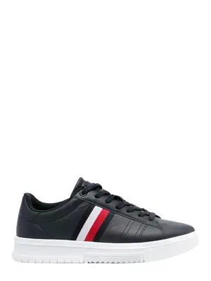 Tommy Hilfiger Stripe-detail Lace-up Sneakers - Blue