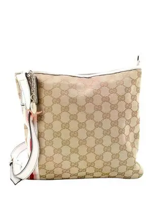 Gucci Jolicoeur Messenger Bag Gg Canvas - Neutrals