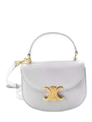 Celine Triomphe Besace Clea Top Handle Mini Satchel - Grey