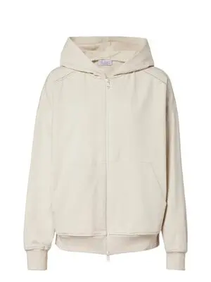 Brunello Cucinelli Monili Cotton Hoodie - Beige