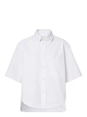 Victoria Beckham Oversized Organic Cotton Shirt - White