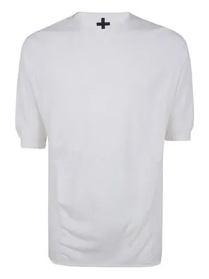 MD75 Boxy Fine Knit Sweater - White