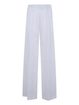 SEMICOUTURE Johnny Linen Trousers - White
