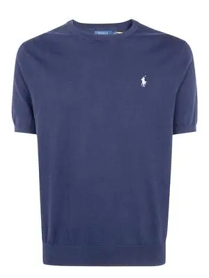 Polo Ralph Lauren Knit Short Sleeve Sweater - Blue