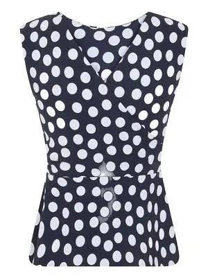 Chiara Boni La Petite Robe Oliwia Print Slim Jersey Top - Black