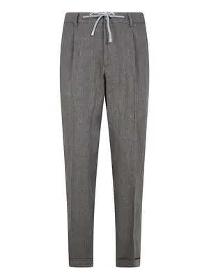 BARBA NAPOLI Roma Chino Trousers - Green