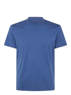 GIRELLI BRUNI Lupetto" Short Sleeves Turtleneck - Blue