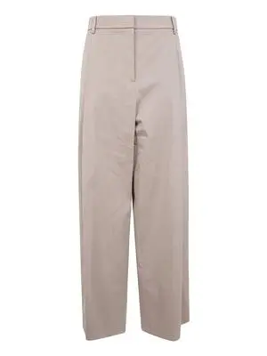 N.21 Canvas Wide Leg Pants - Brown