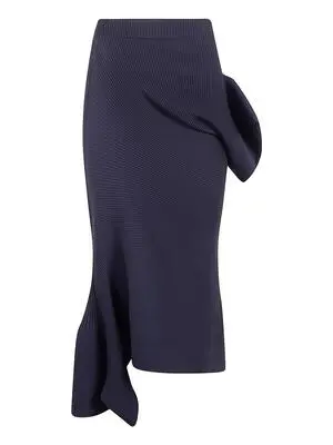 Issey Miyake Life Form Volume Midi Skirt - Black