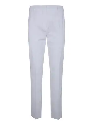 Max Mara MAX MARA STUDIO 'CARPA' Stretch Popeline Trousers White