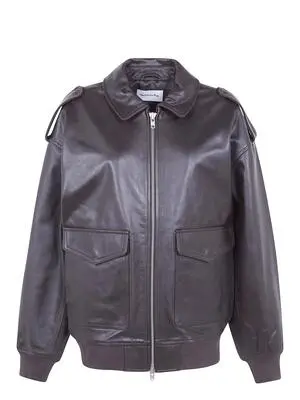 THE FRANKIE SHOP Viper Leather Jacket