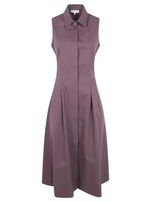 Antonelli Firenze Sleeveless "minneapolis" Midi Dress - Brown