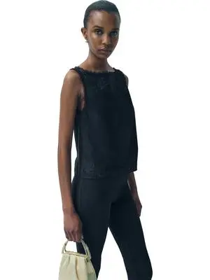 REFORMATION Fiorella Top - Black