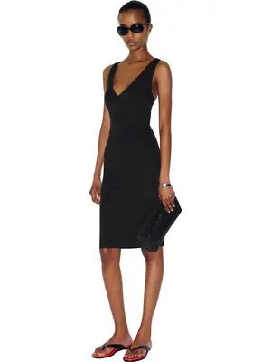 REFORMATION Reformation Joni Knit Midi Dress Black