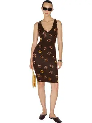 REFORMATION Joni Knit Dress - Brown