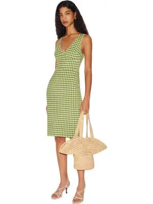 REFORMATION Reformation Joni Knit Midi Dress Green