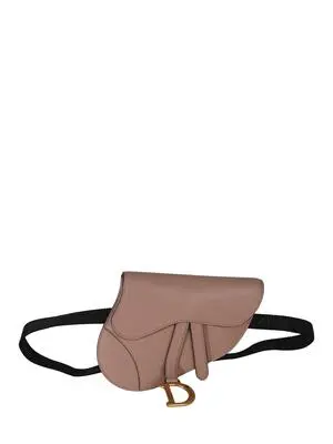 Dior Calfskin Saddle Belt Pouch - Pink
