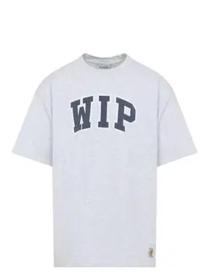 Carhartt Work In Progress Logo Cotton T-shirt - Grey