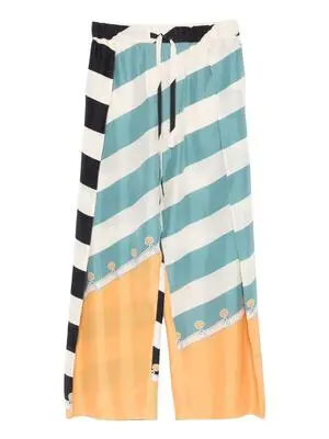 Loewe Printed Silk Trousers - Multi