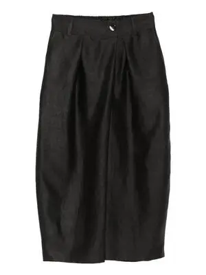 Soh Silk Trousers - Black