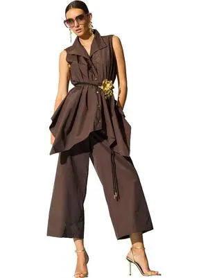 Natori Techno Poplin Cropped Pants - Multicolor