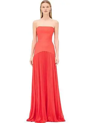 Alexis Sunniva Strapless Gown - Red