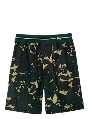Burberry Floral Print Bermuda Shorts - Black