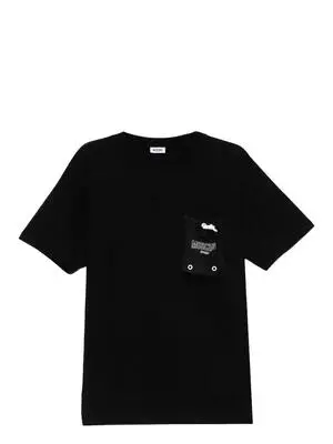 Moschino Logo-print Pocket T-shirt - Black